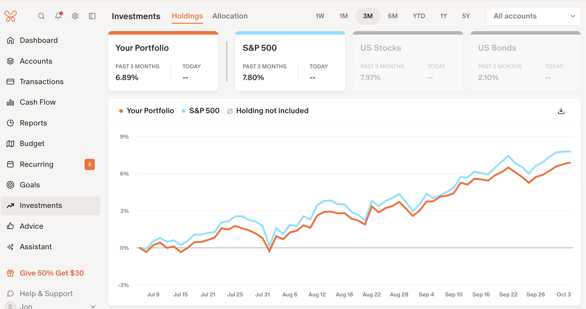 Investments in Monarch – Help | Monarch Money